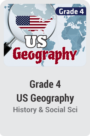 Grade 4 United States Geography - Red Comet